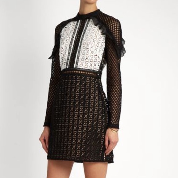Self-Portrait | Dresses | Self Portrait Geometric Mini Dress | Poshmark